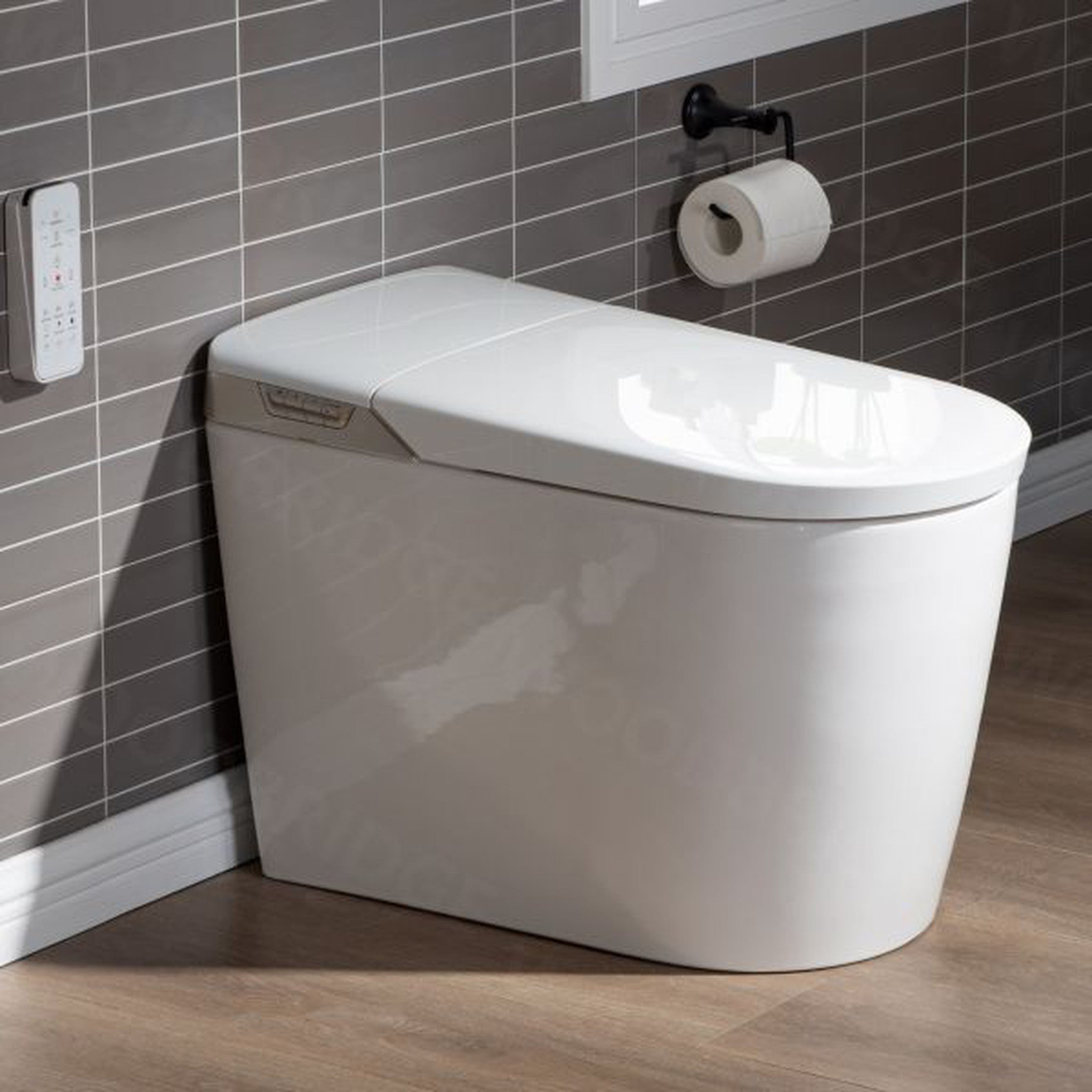WoodBridge B0980S White Intelligent Smart Toilet, Massage Washing, Ope ...
