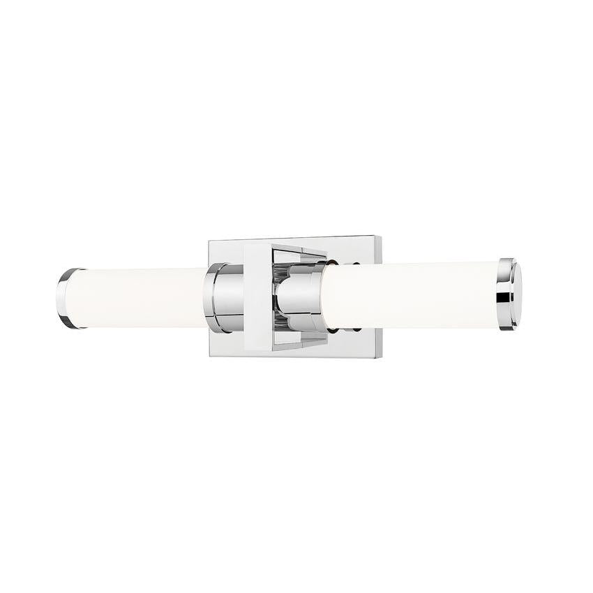 Z-Lite Idris 19" 1-Light LED-Integrated Chrome Steel Opal White Glass ...