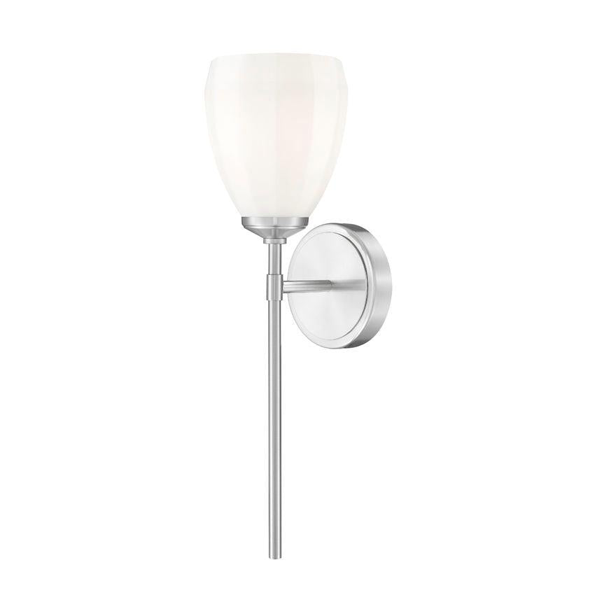 Z-Lite Oren 1-Light Medium Bulb Base Brushed Nickel Steel Frame Matte ...
