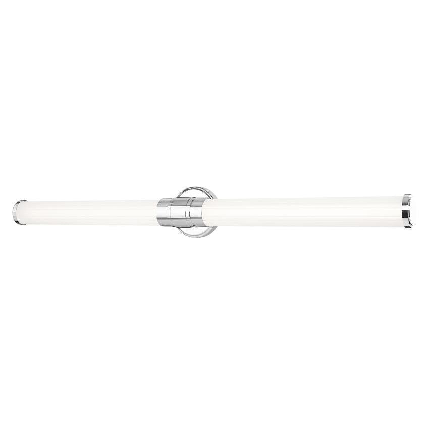 Z-Lite Warwick 40" 1-Light LED-Integrated Chrome Steel White Opal Glas ...
