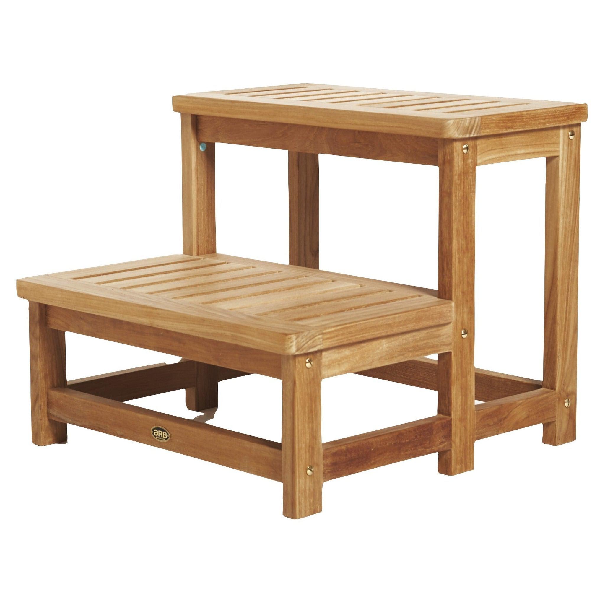 ARB Teak & Specialties 24" Solid Teak Wood Hot Tub Step – US Bath Store