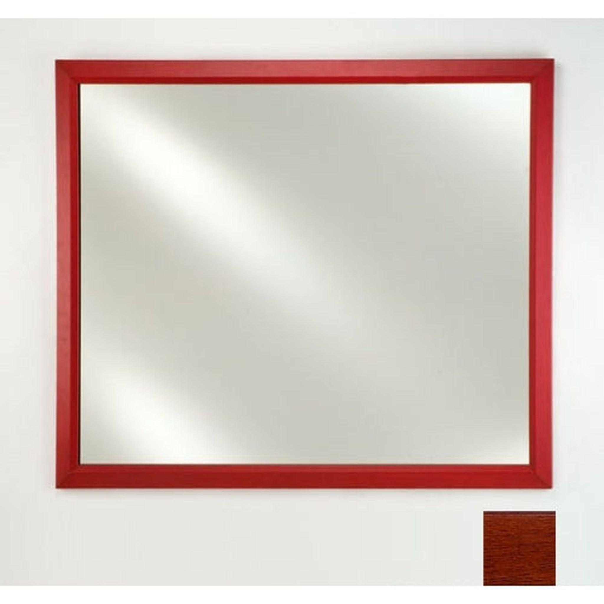 Afina Signature 20" x 26" Arlington Cherry Framed Mirror With Plain Ed ...