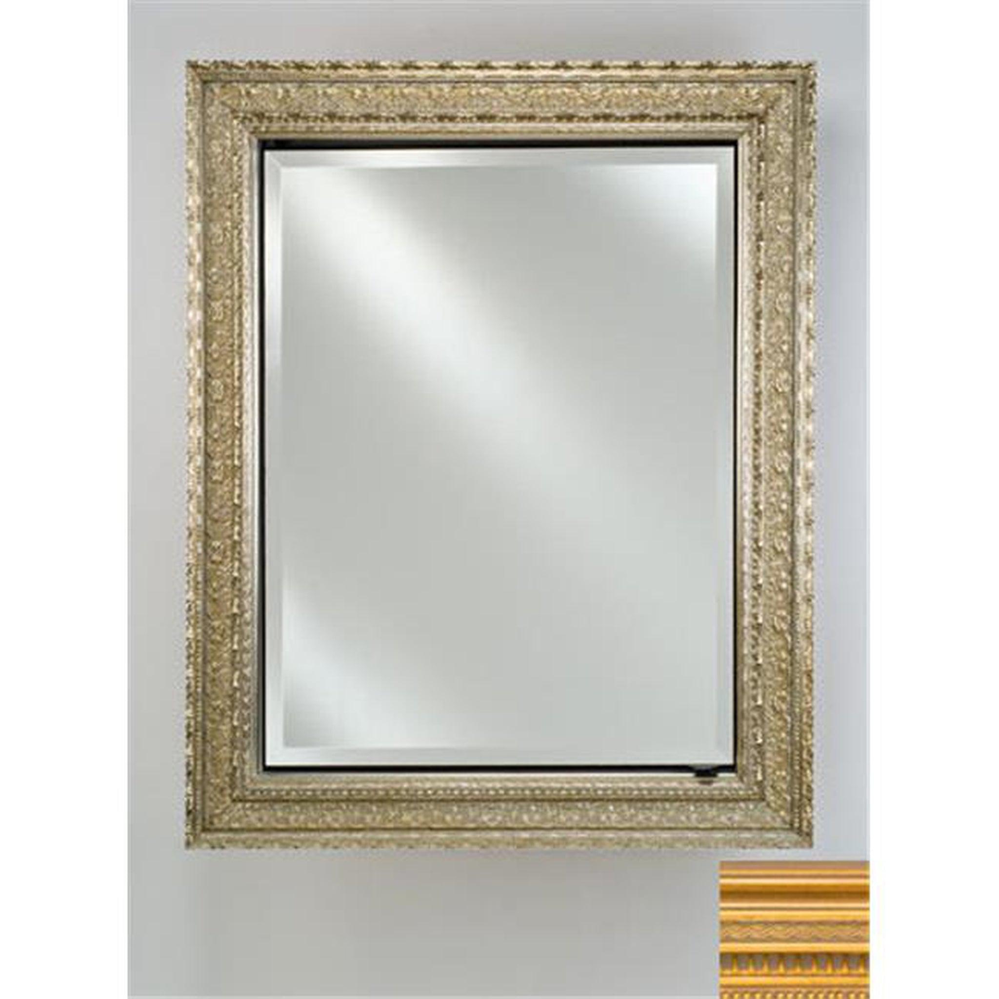 Afina Signature 20" x 30" Roman Antique Gold Recessed Reversible Hinge ...
