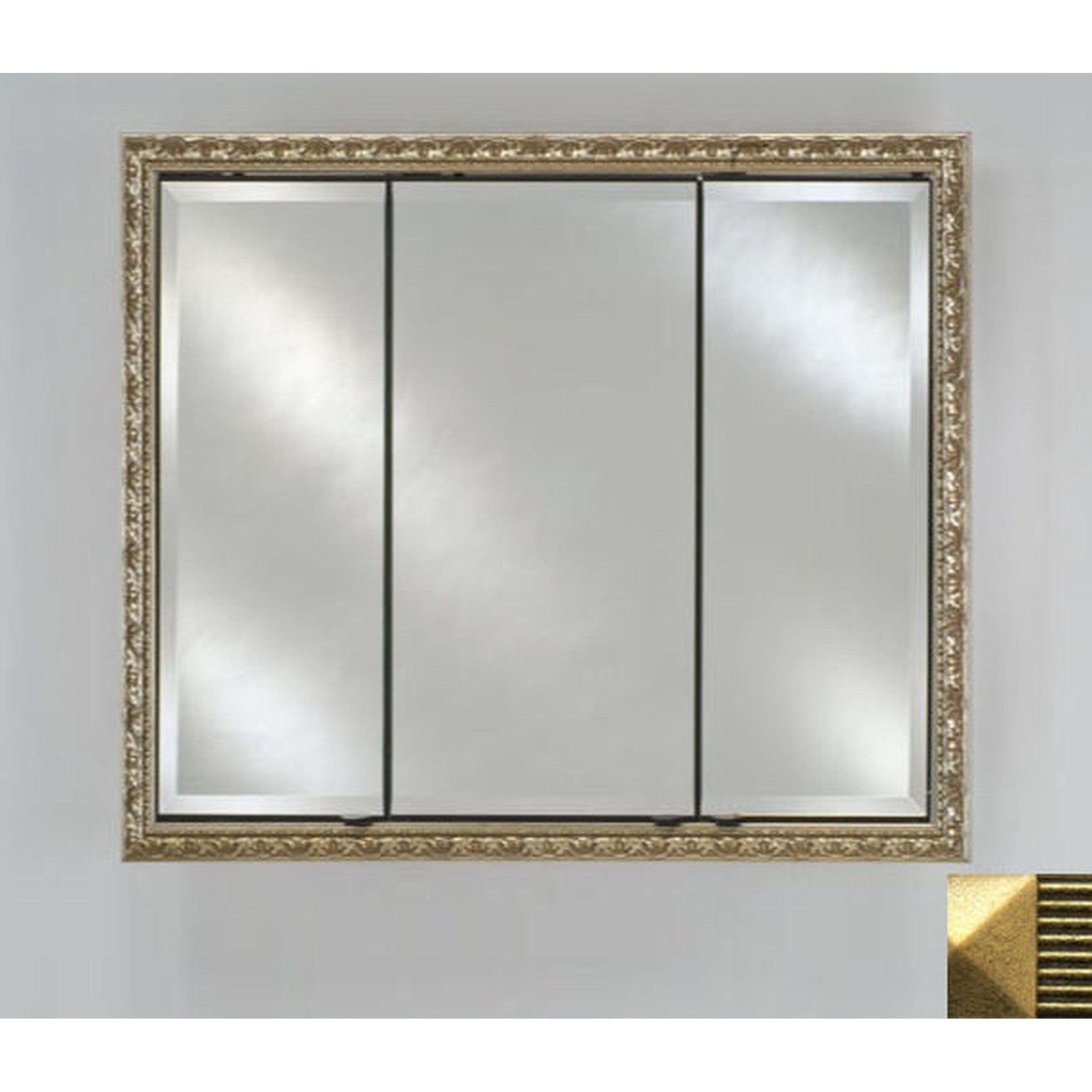 Afina Signature 44" x 30" Meridian Antique Gold With Antique Gold Caps ...