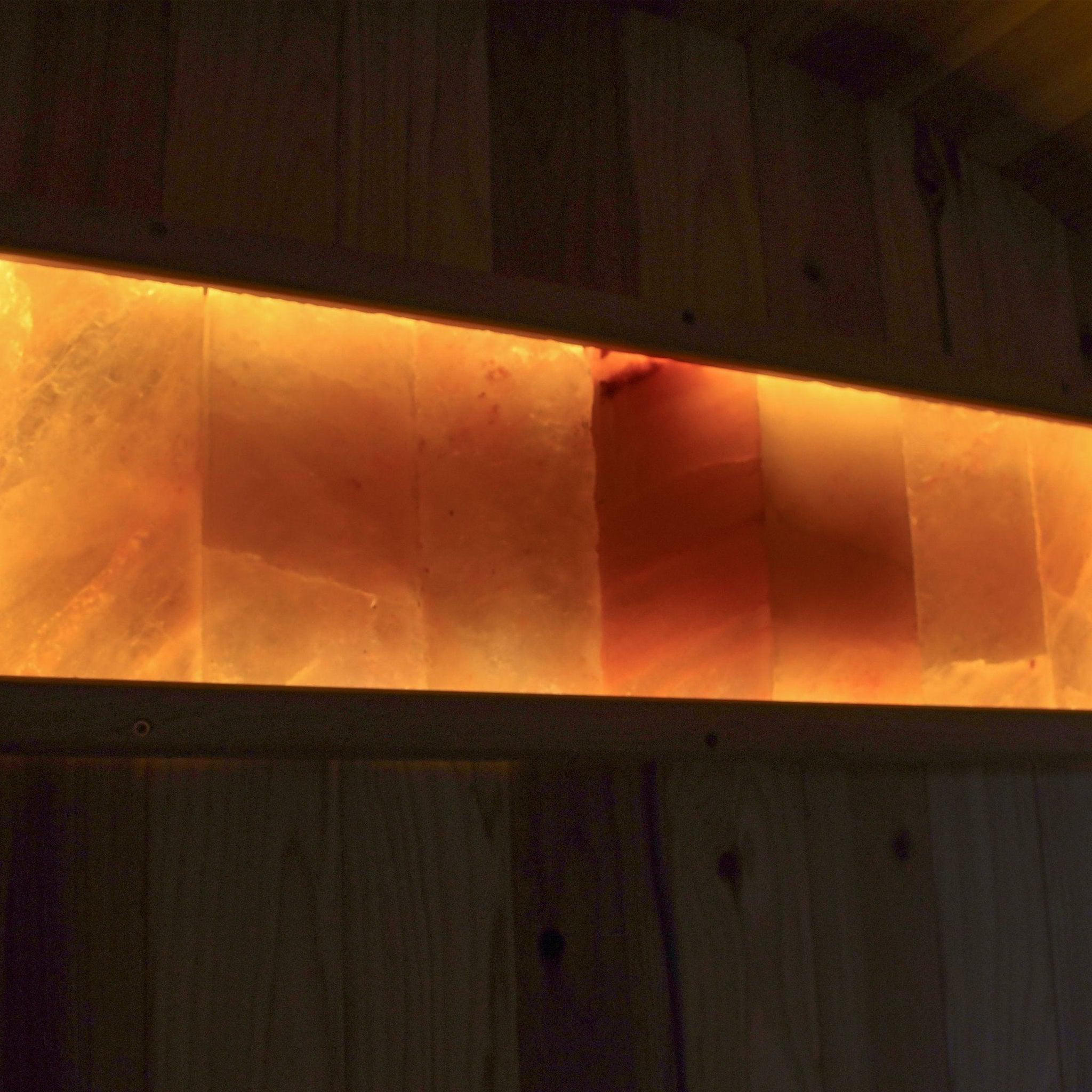 Aleko 62" Himalayan Pink Crystal Sauna Salt Brick Wall Panel – US Bath ...