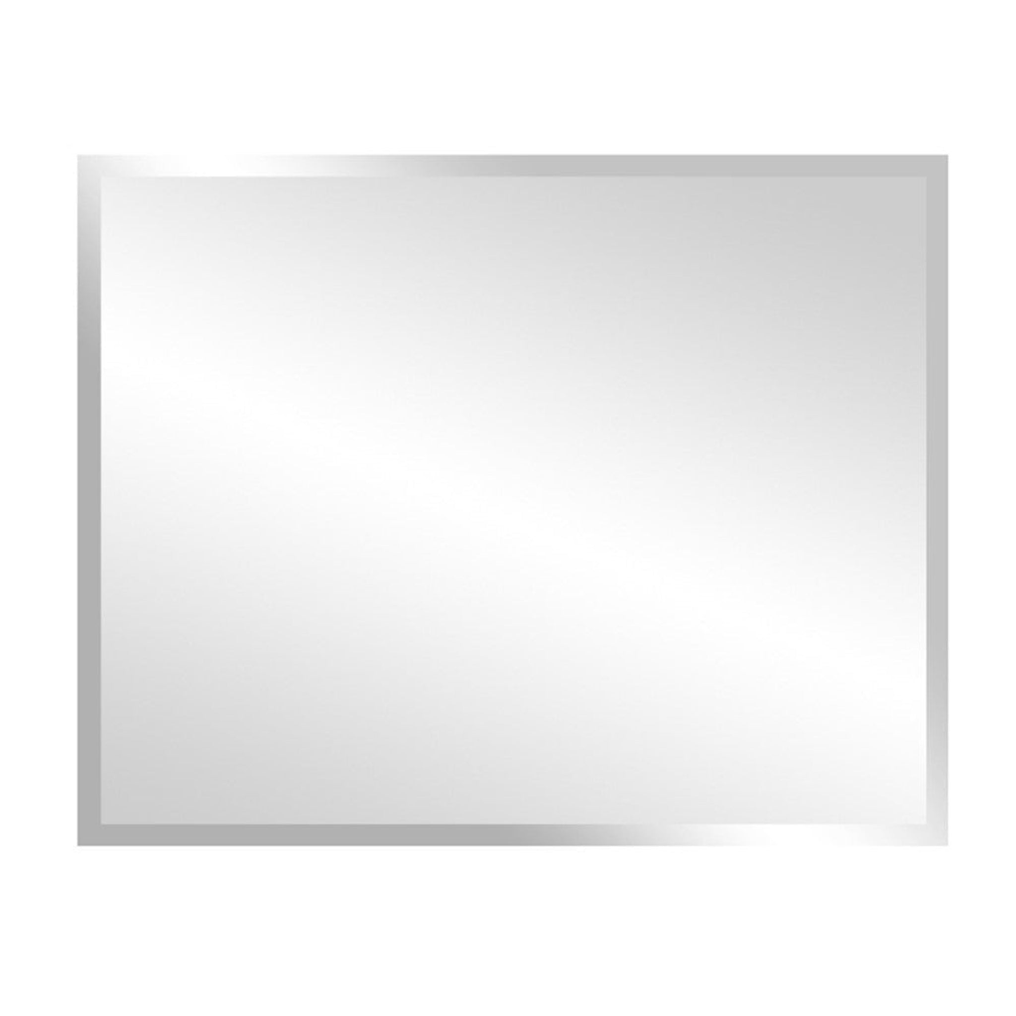 Bellaterra Home 29" x 27" Rectangle Wall-Mounted Frameless Mirror – US ...