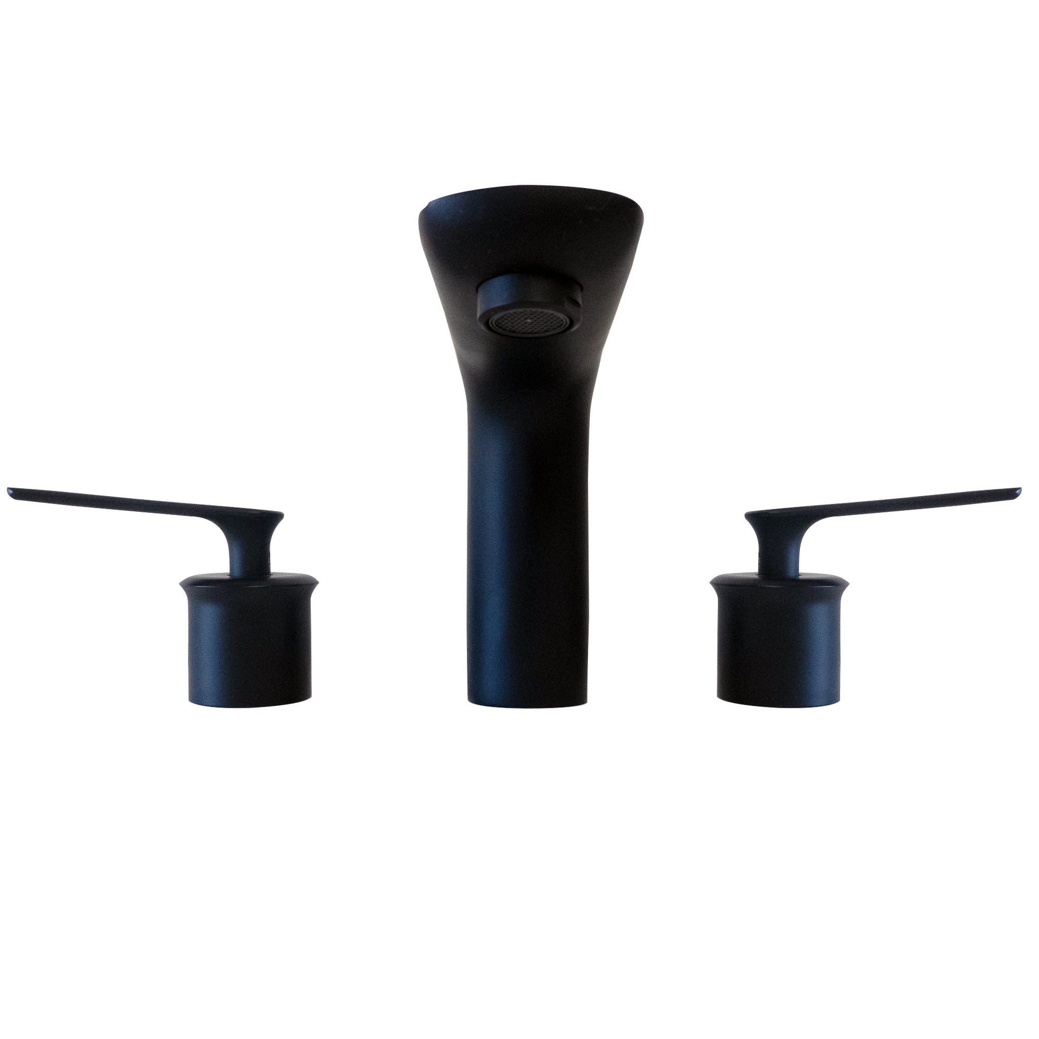 Bellaterra Home Modica 6" Double-Handle Widespread New Black Bathroom ...