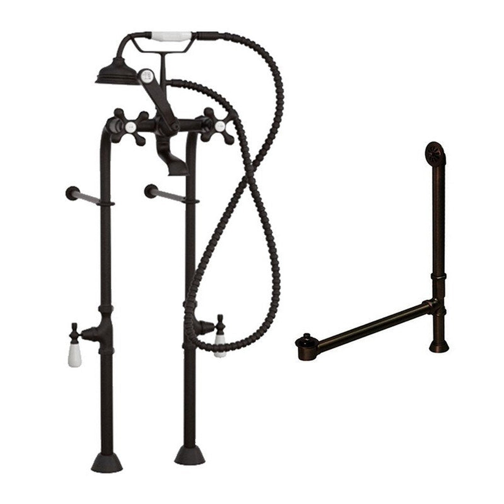 Cambridge Plumbing Complete Package Including Oil Rubbed Bronze Clawfo ...