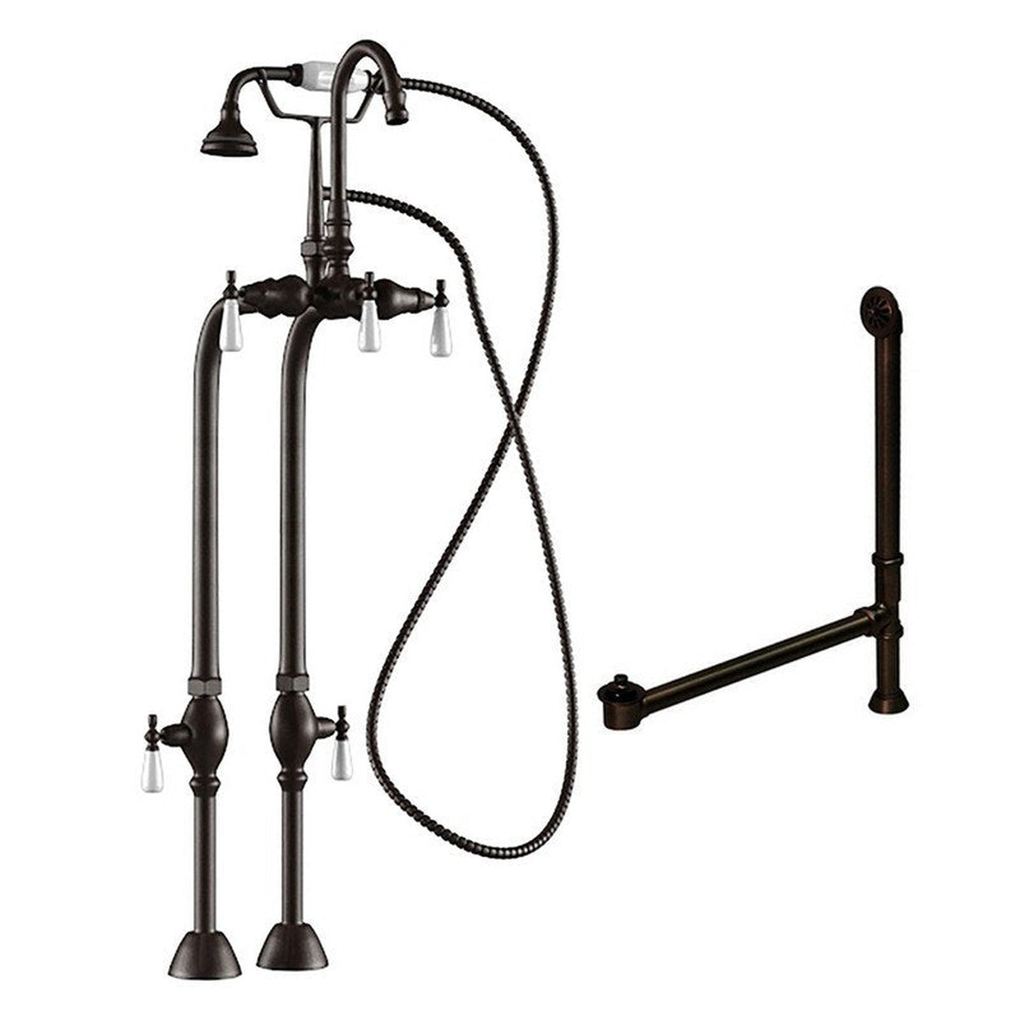 Cambridge Plumbing Complete Package Including Oil Rubbed Bronze Clawfo ...