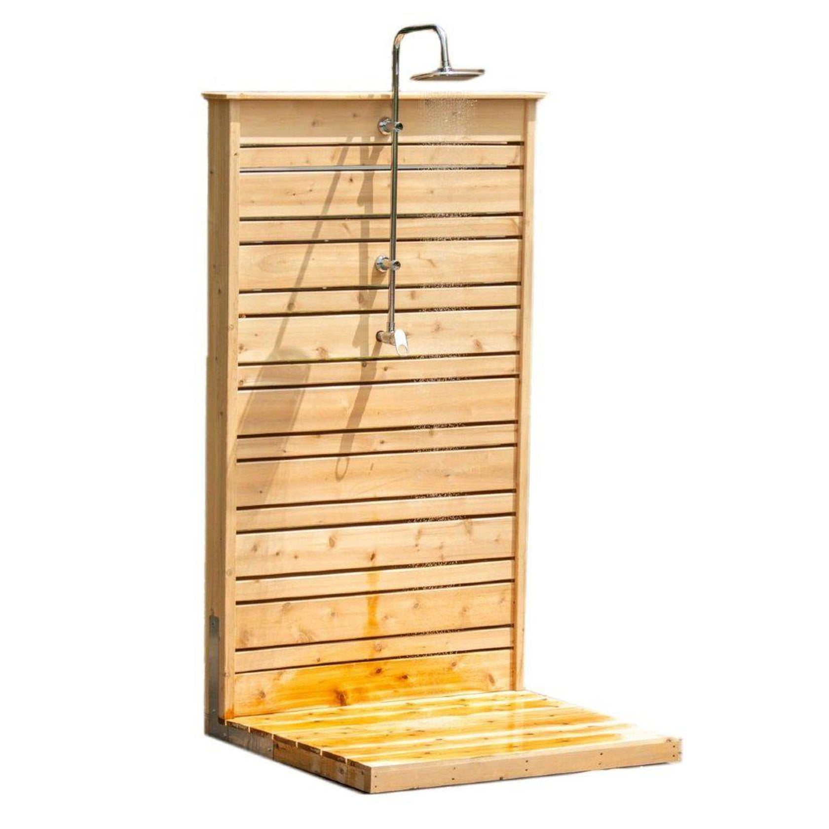 Dundalk LeisureCraft Canadian Timber Savannah Standing Outdoor Shower ...