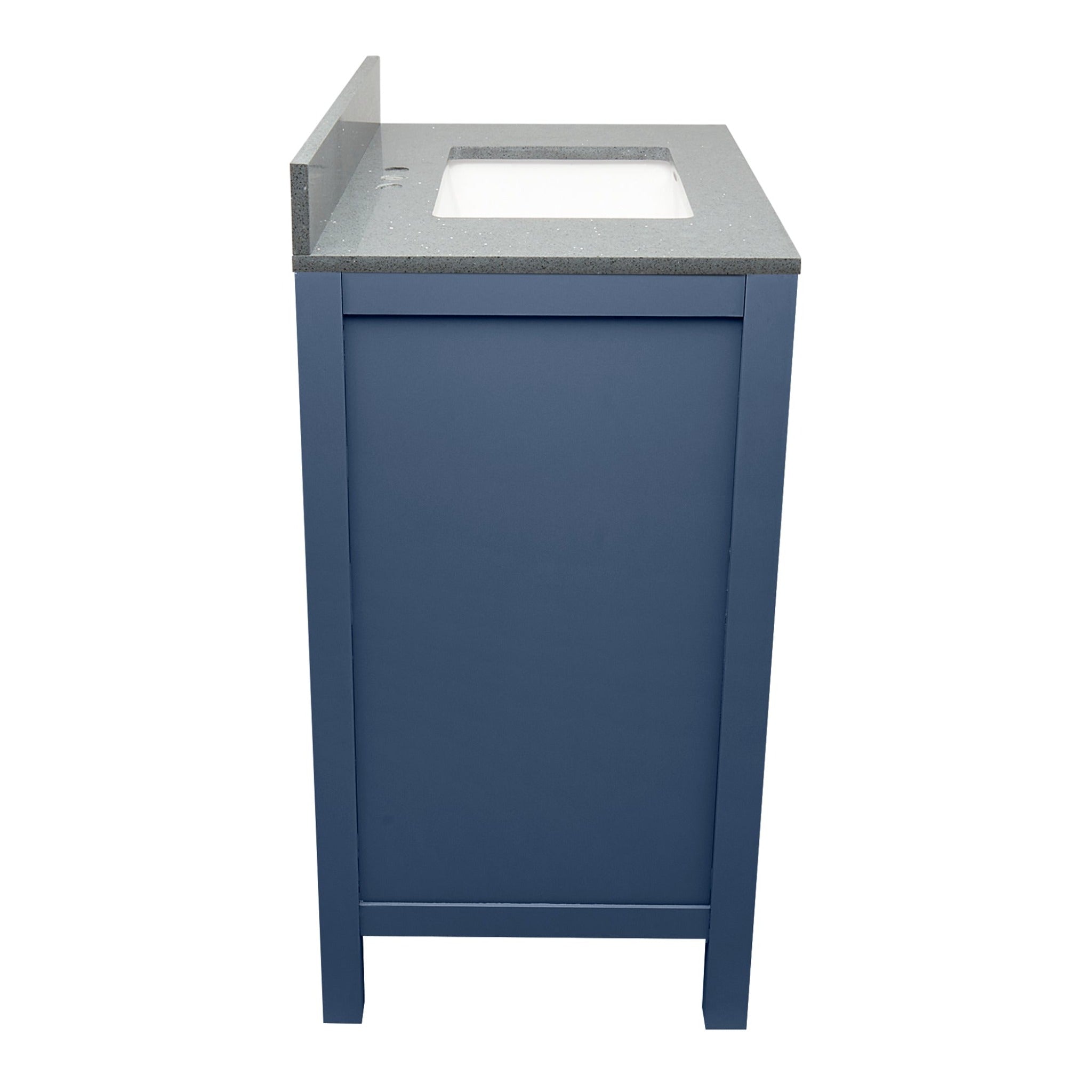 Ella’s Bubbles Nevado 25" Navy Blue Bathroom Vanity With Galaxy Gray Q ...