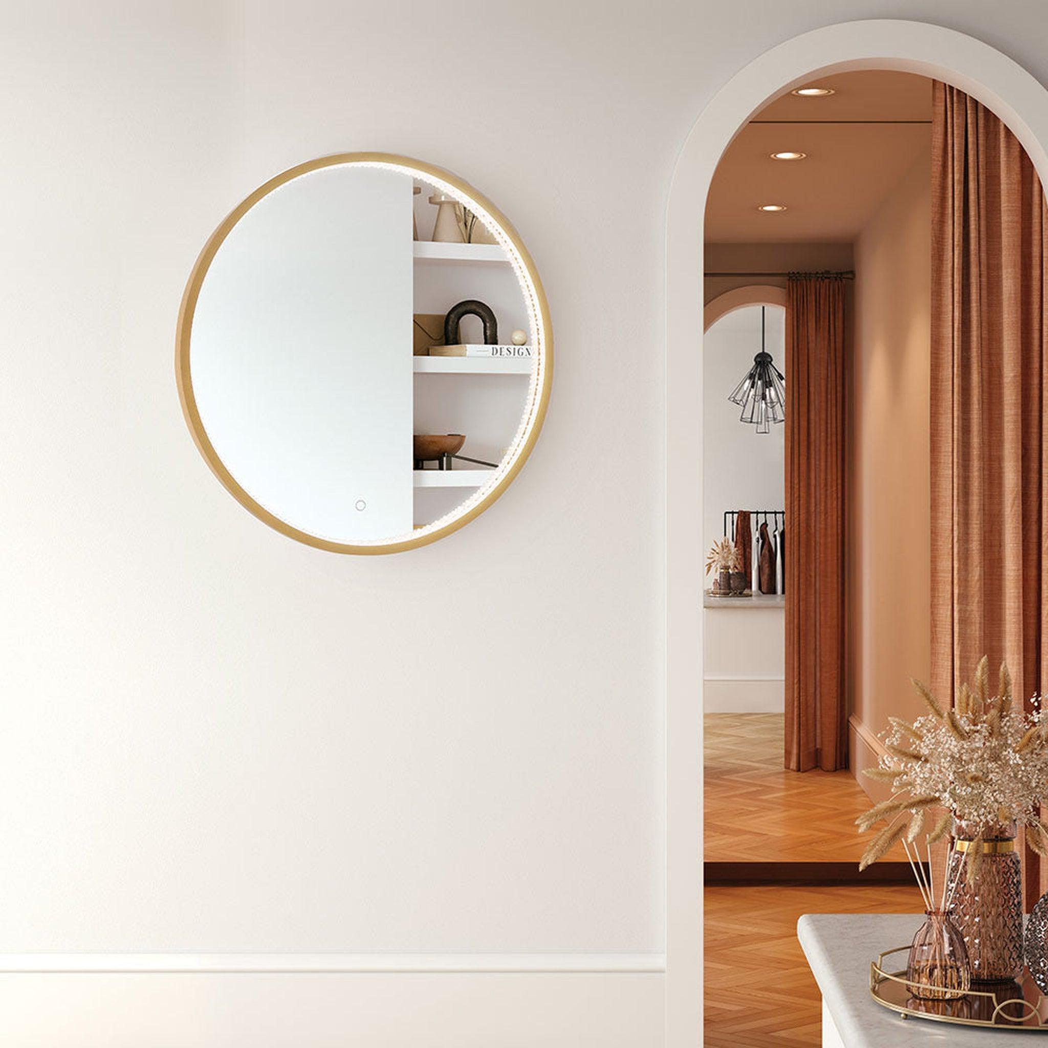 Eurofase Lighting Cerissa 30" Edge-Lit Integrated LED Round Mirror Wit ...