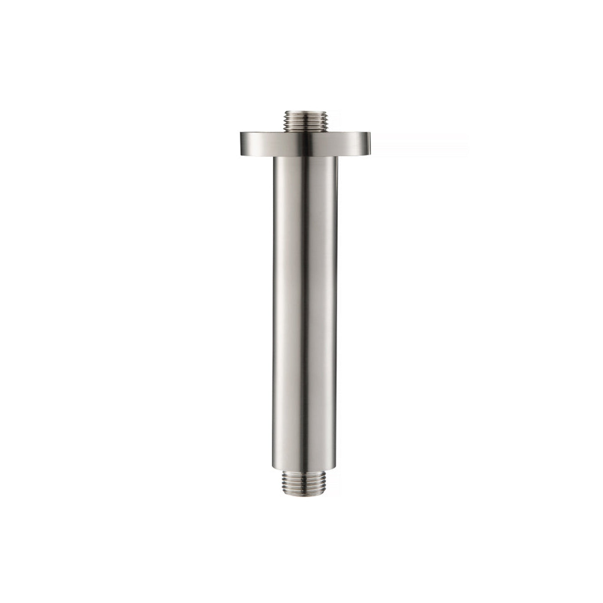 Flusso Faucets Serie 100 6" Brushed Nickel PVD Solid Brass Ceiling-Mou ...