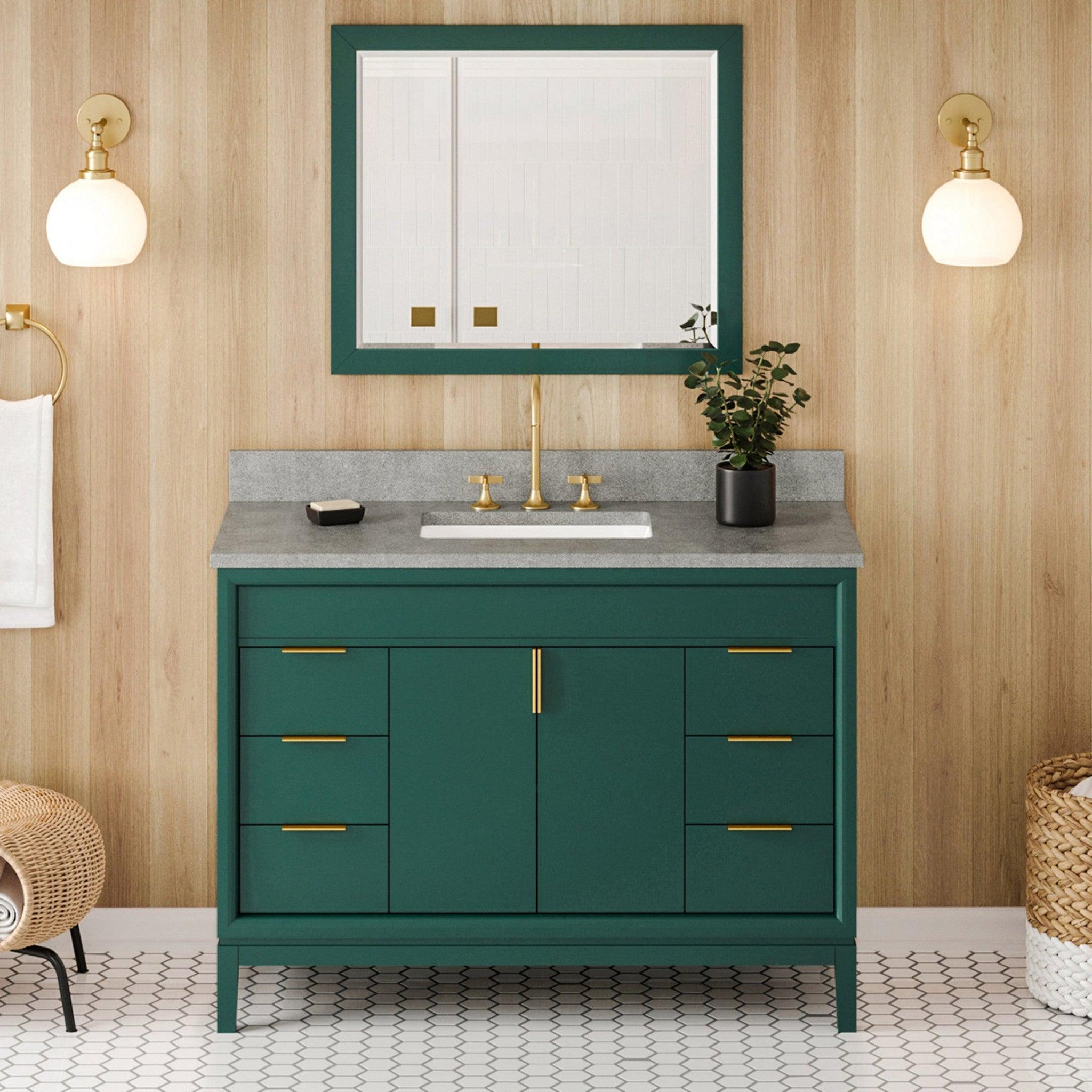 Hardware Resources Jeffrey Alexander Theodora 48" Green Freestanding V ...
