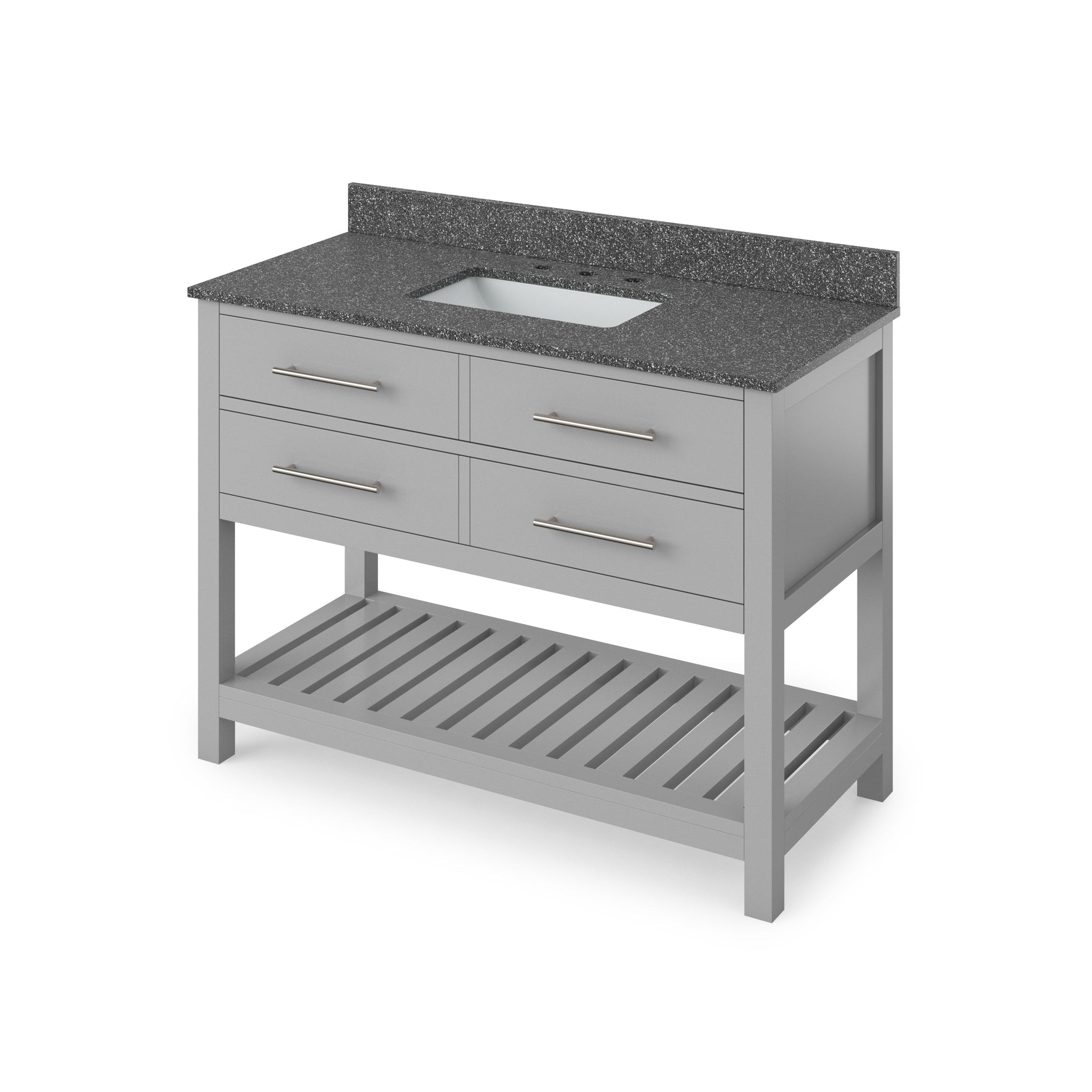 Hardware Resources Jeffrey Alexander Wavecrest 48" Gray Freestanding V ...