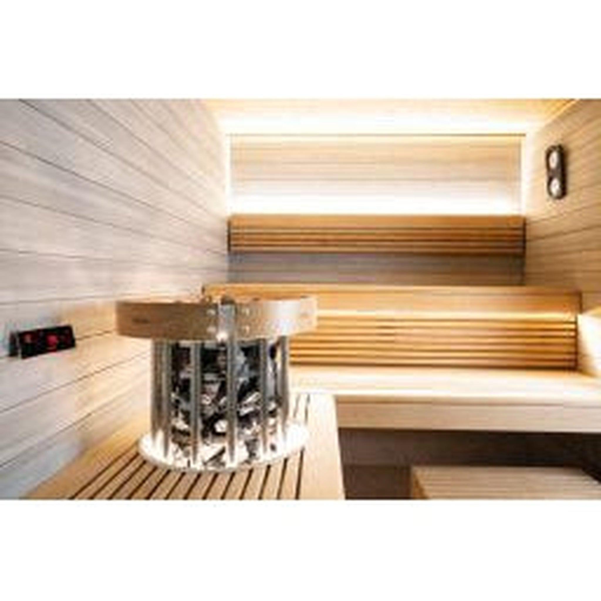 Harvia Stainless Steel Embedding Flange with LED Lighting for Cilindro ...