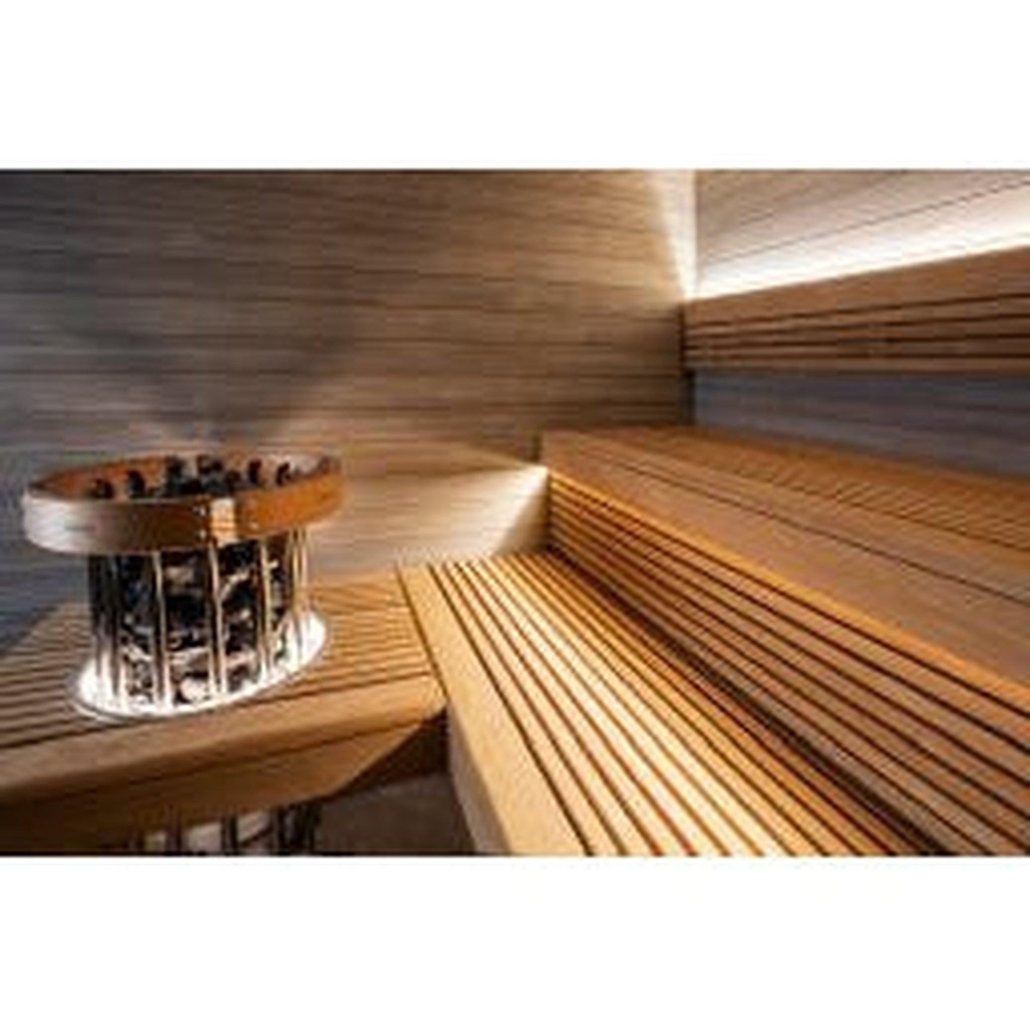 Harvia Stainless Steel Embedding Flange with LED Lighting for Cilindro ...