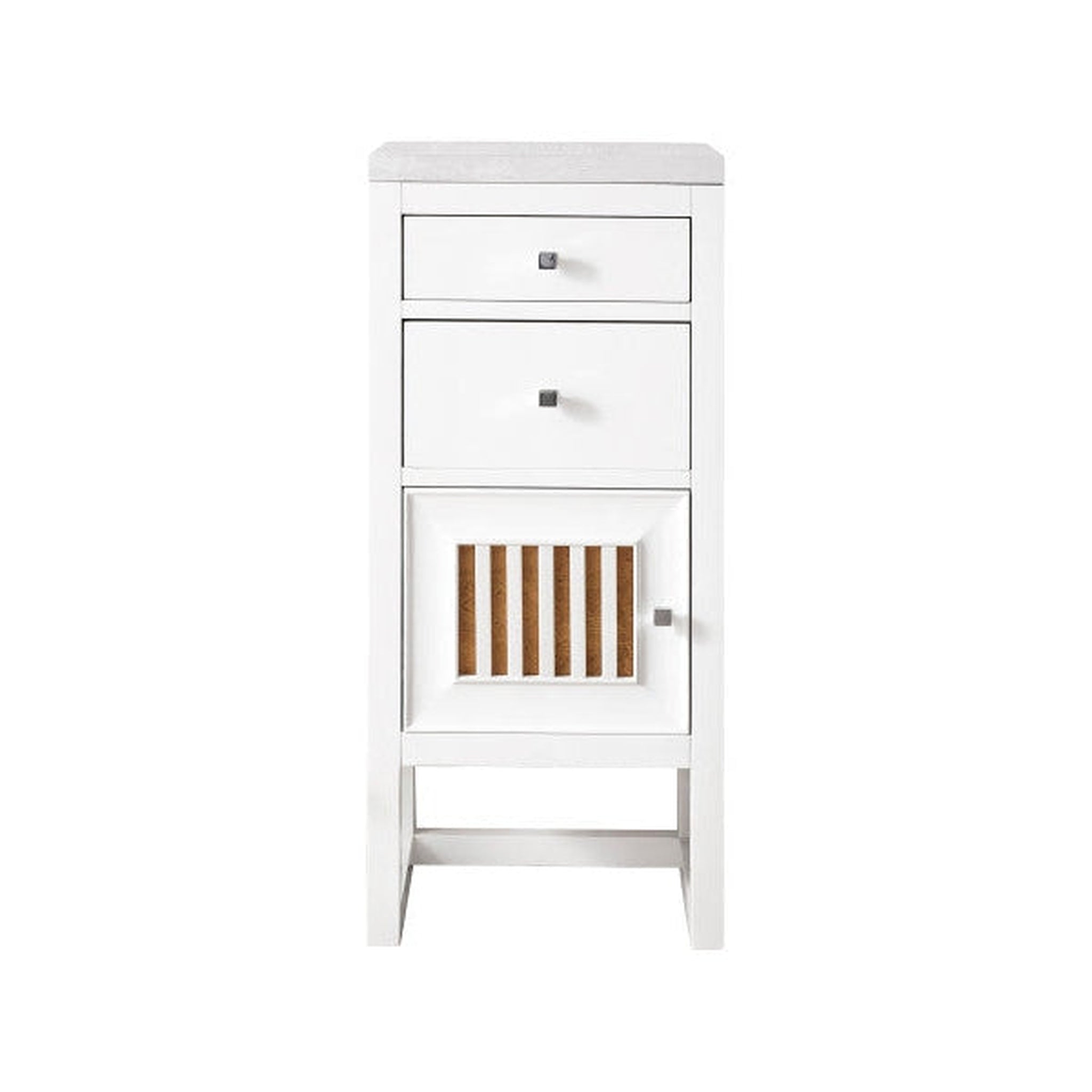 James Martin Athens 15" Left Side Opening Glossy White Side Side Cabin ...