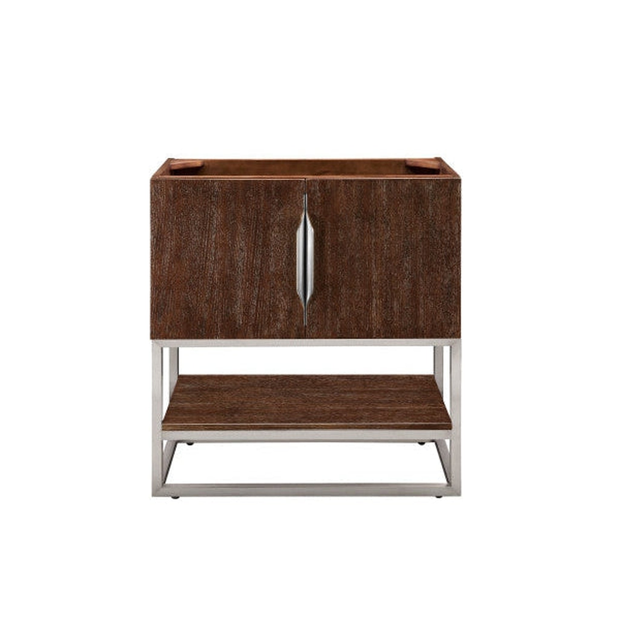 James Martin Columbia 32" Single Coffee Oak Bathroom Vanity With Brush ...