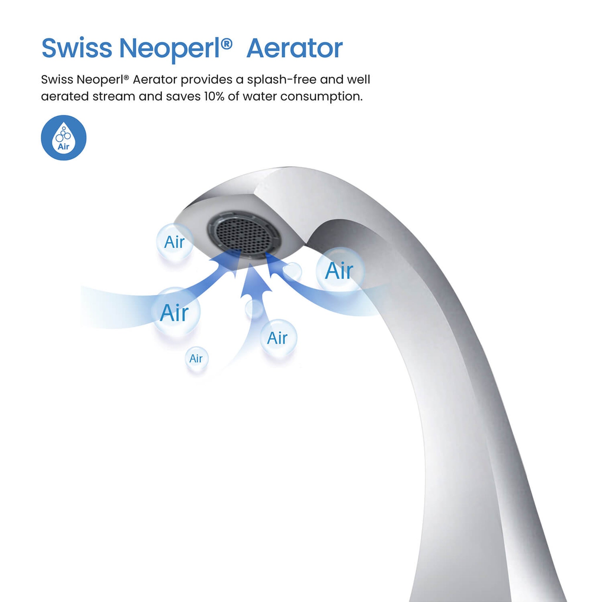 KIBI Pyramid 8" Widespread Chrome Solid Brass Bathroom Sink Faucet Wit ...