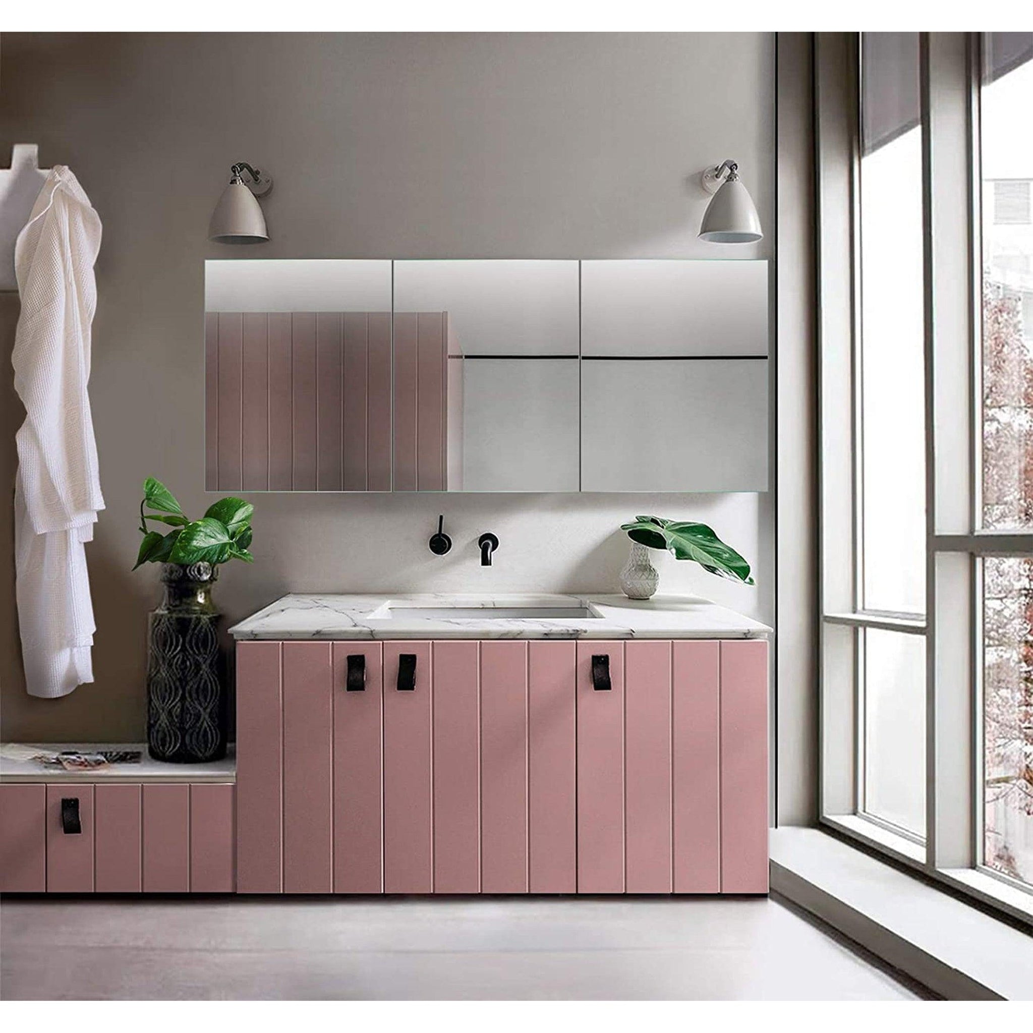 Krugg Reflections Plaza 72" x 30" Tri-View Left-Right-Right Opening Re ...