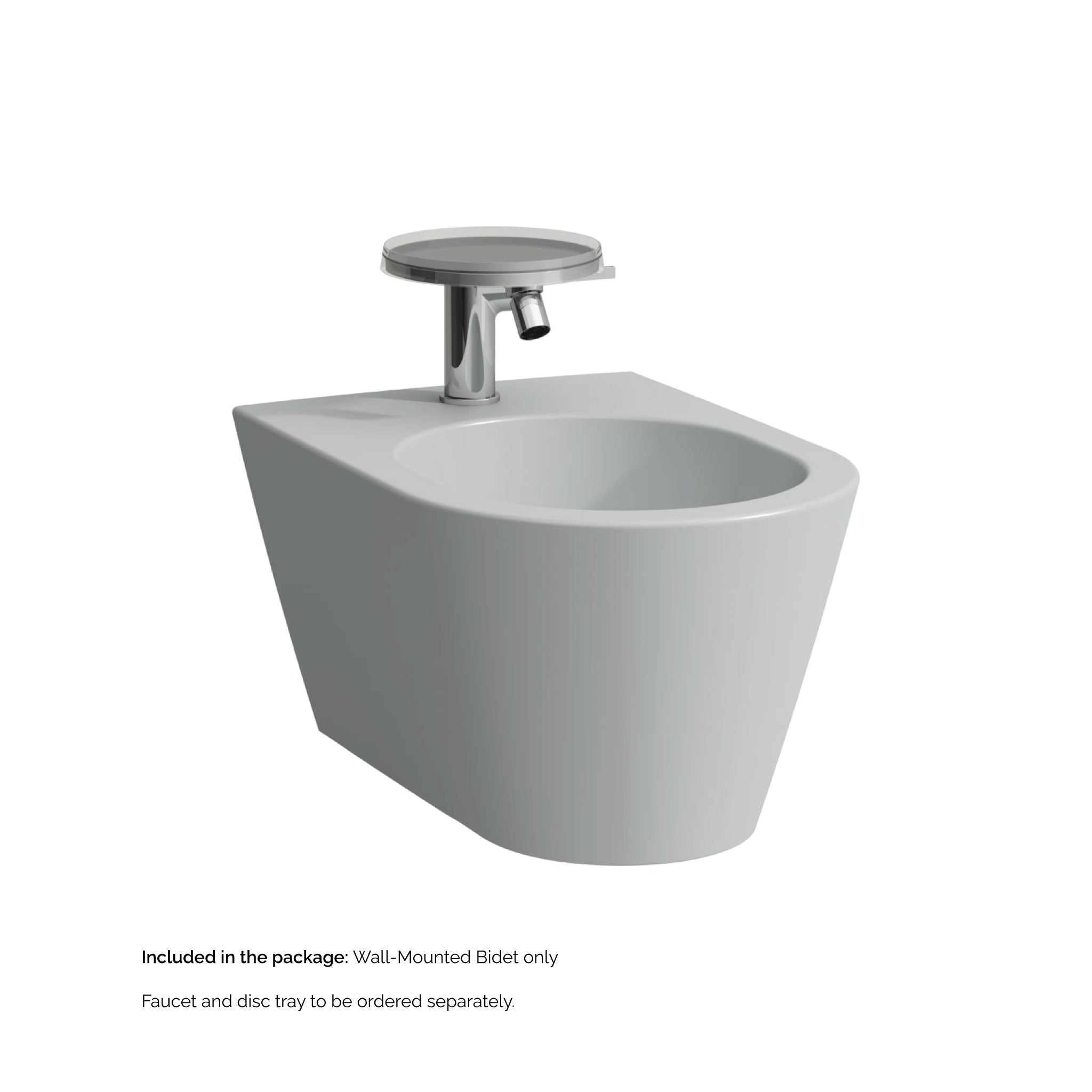 Laufen Kartell 15" x 11" Single-Hole Matte Gray Wall-Mounted Bidet – US ...
