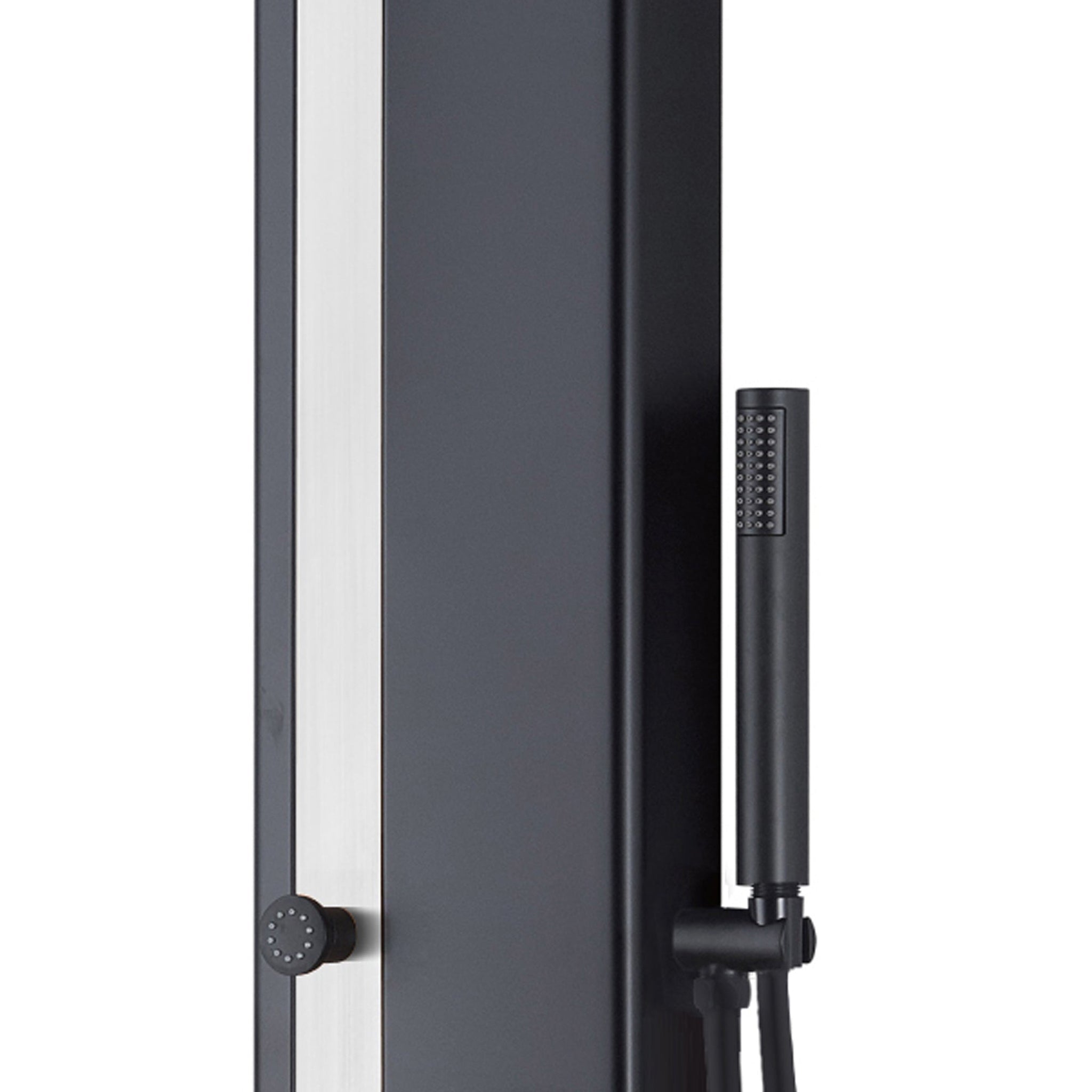 PULSE ShowerSpas Eclipse 57" Rain Shower Panel 1.8 GPM in Matte Black ...