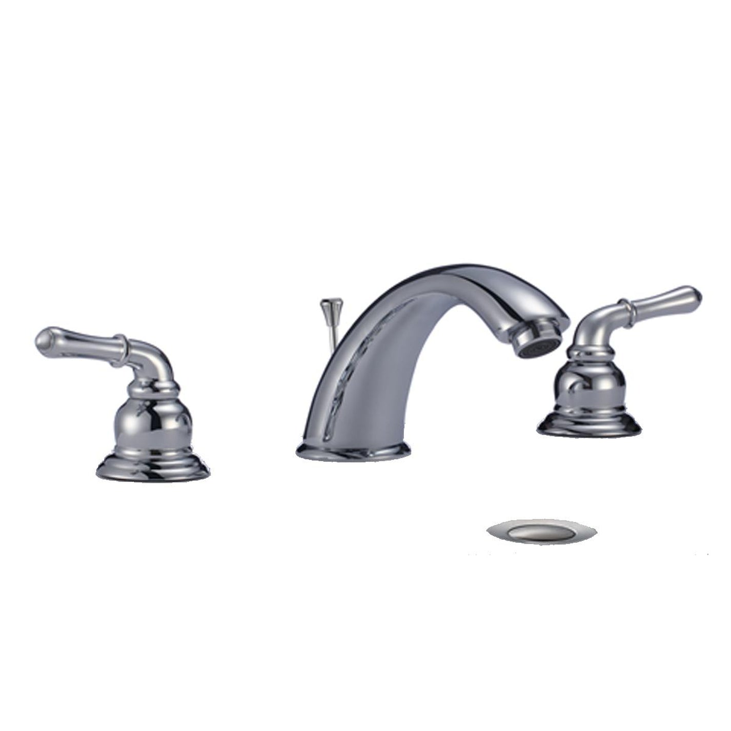 Pelican Int'l Cascade Series PL-8303 Three Hole Bathroom Faucet In Chr ...