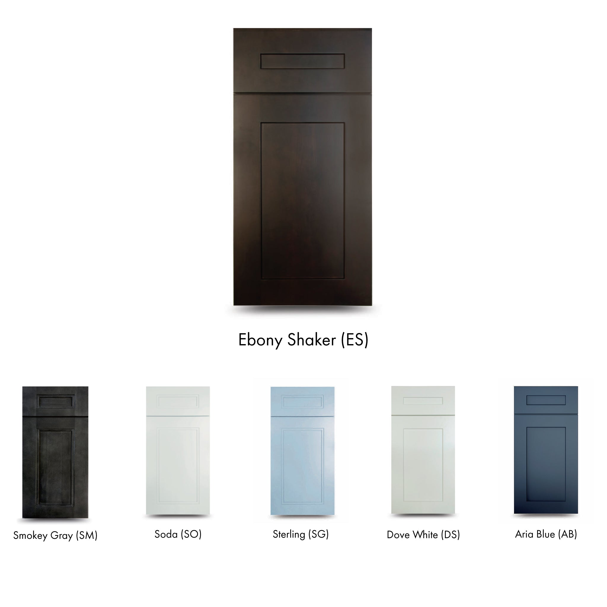 Ratel 30" 2-Drawer Ebony Shaker Vanity With Door on the Left and Dummy ...