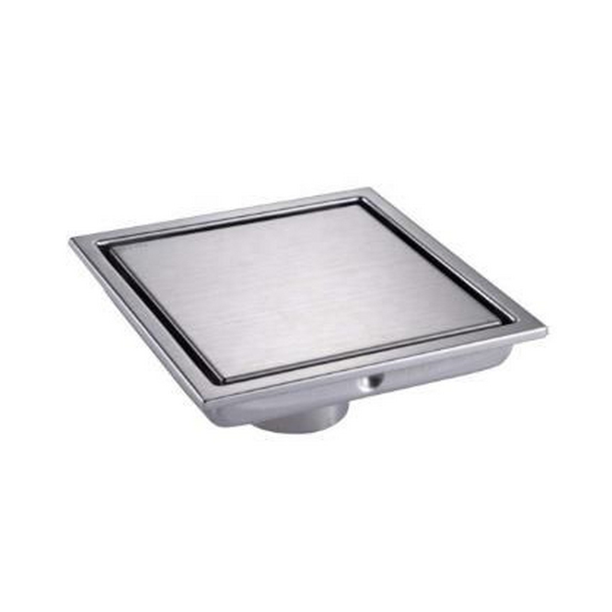 Ratel 5" Square Brushed Nickel Tile-Insert Shower Drain – US Bath Store