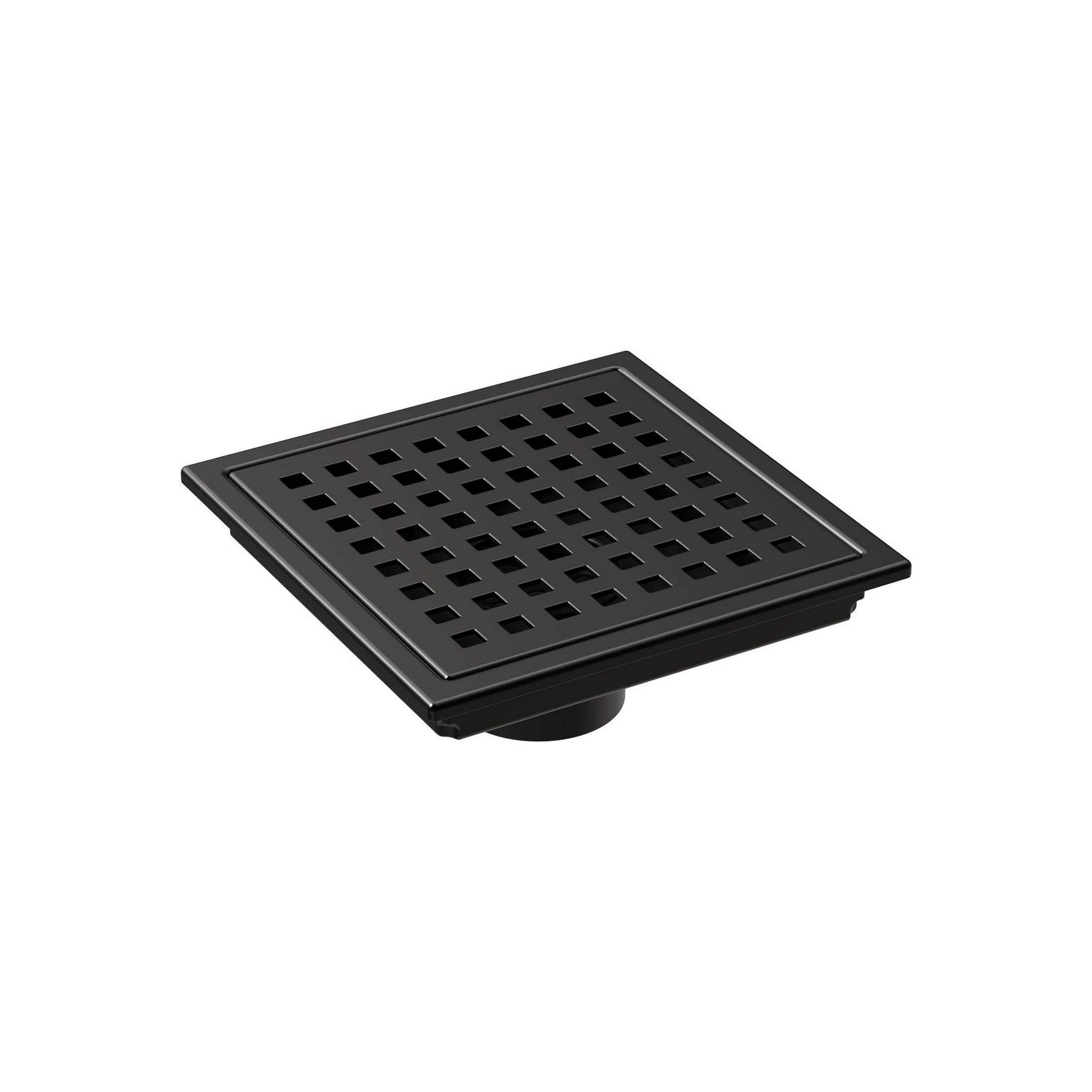 Ratel 6" Square Matte Black Shower Drain – US Bath Store