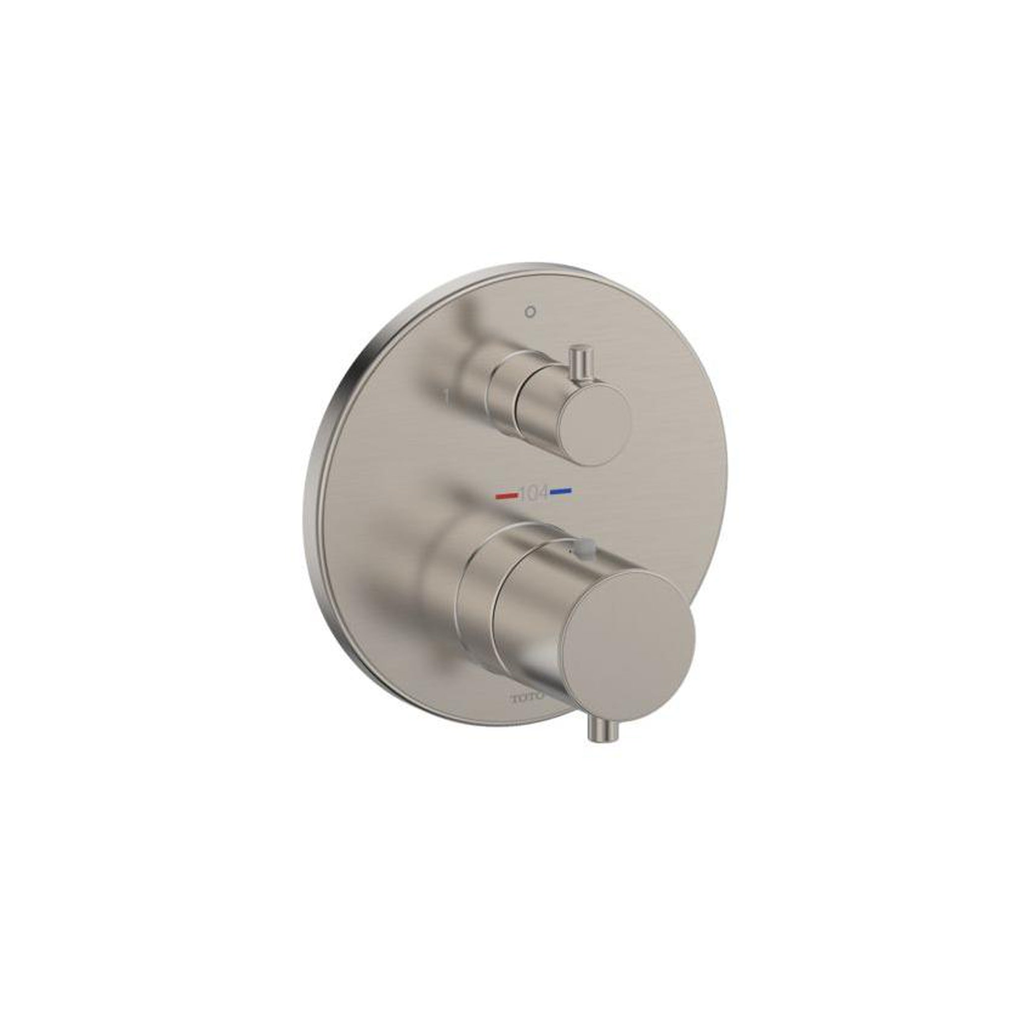 TOTO Brushed Nickel Round Thermostatic Mixing Valve With 2-Way Diverte ...