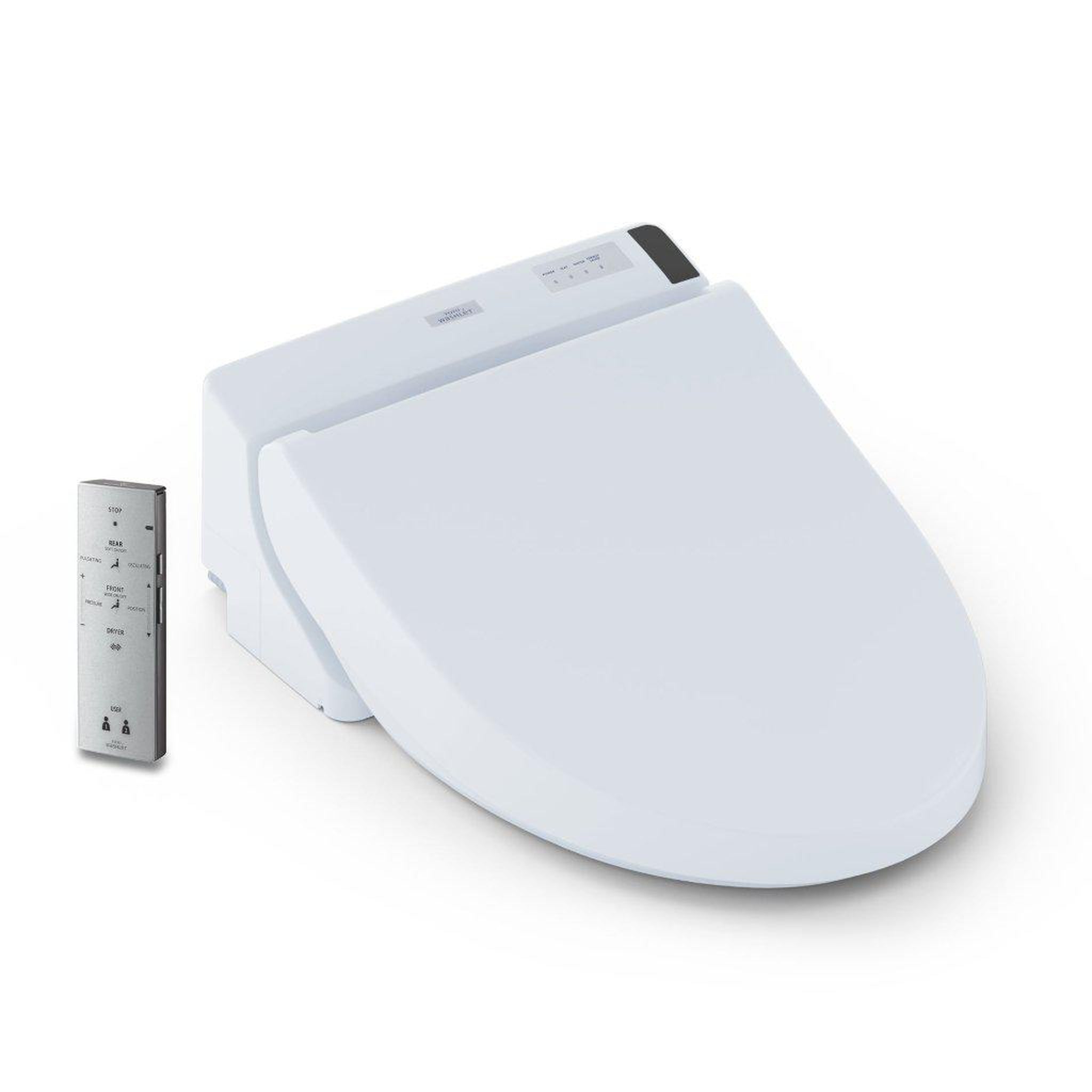 TOTO C200 Washlet Cotton White Electronic Round Toilet Bidet Seat – US ...