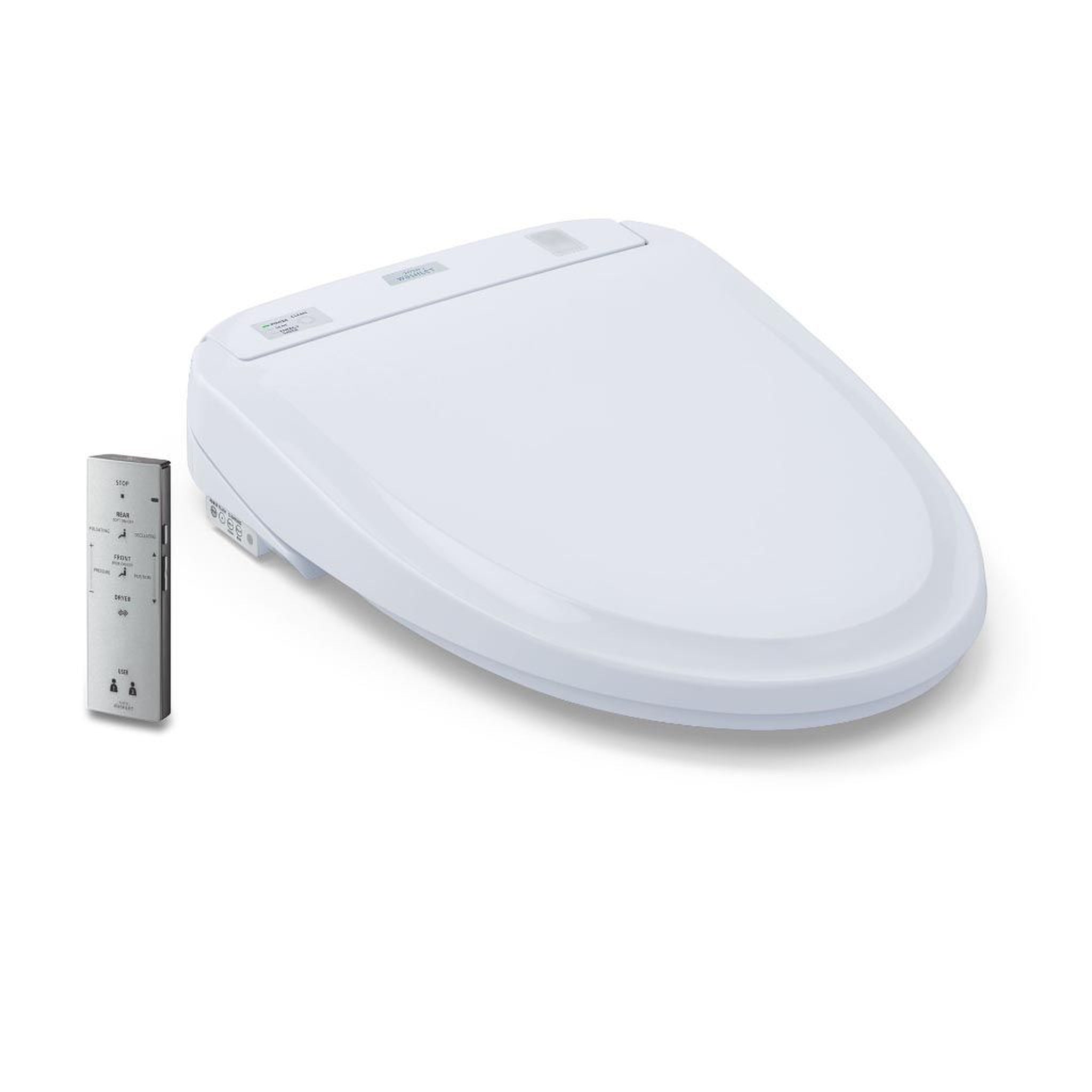 TOTO s300e Washlet Cotton White Electronic Round Toilet Bidet Seat – US ...