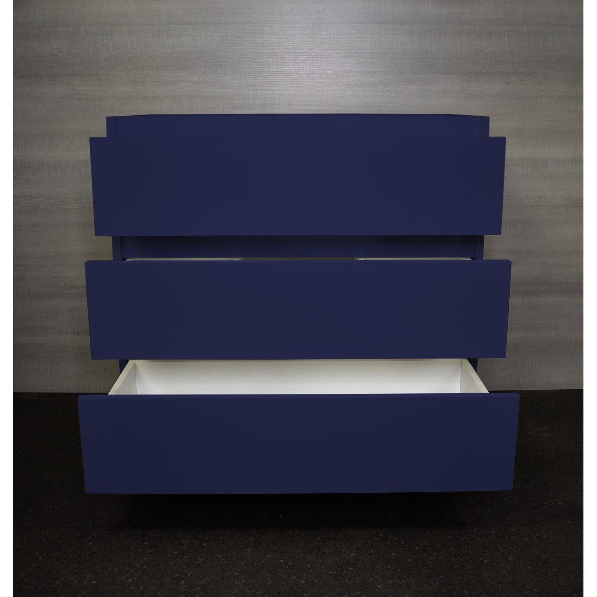 Volpa USA Pepper 36" x 19" Navy Modern Freestanding Bathroom Vanity Wi ...