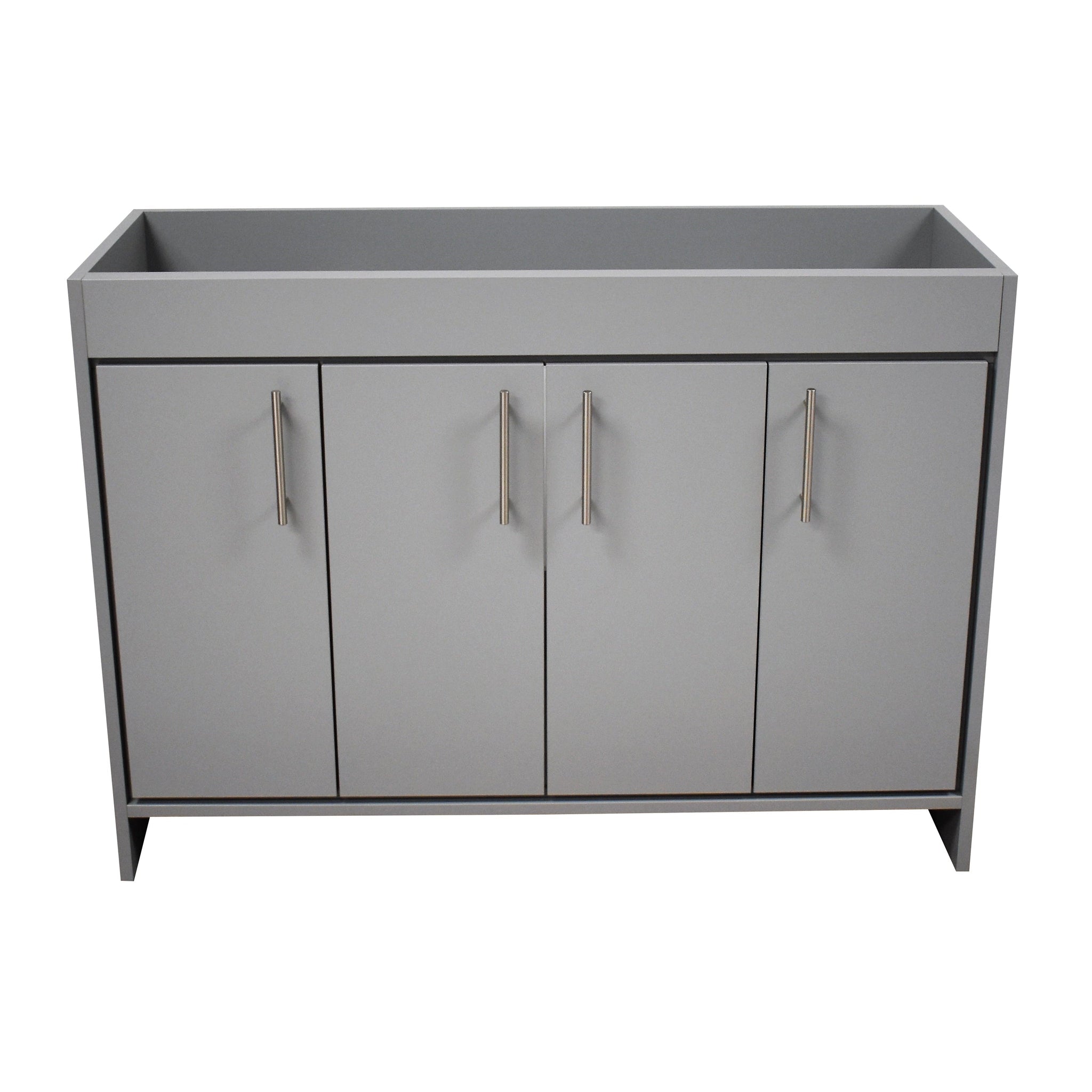 Volpa USA Villa 48" Gray Freestanding Modern Bathroom Vanity With Brus ...